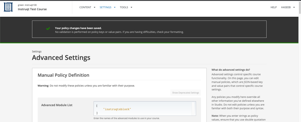How to enable Insturqt in Open edX?